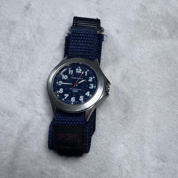 Times Square | Accessories | Times Square Blue Dial Quartz Sport Watch ...